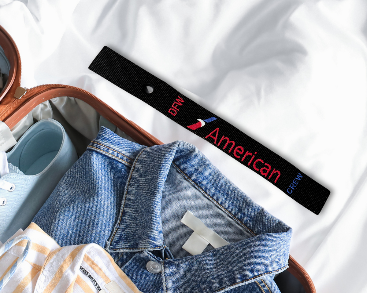 Long Crew Straps - American with Bases Red – Airline Employee Shop