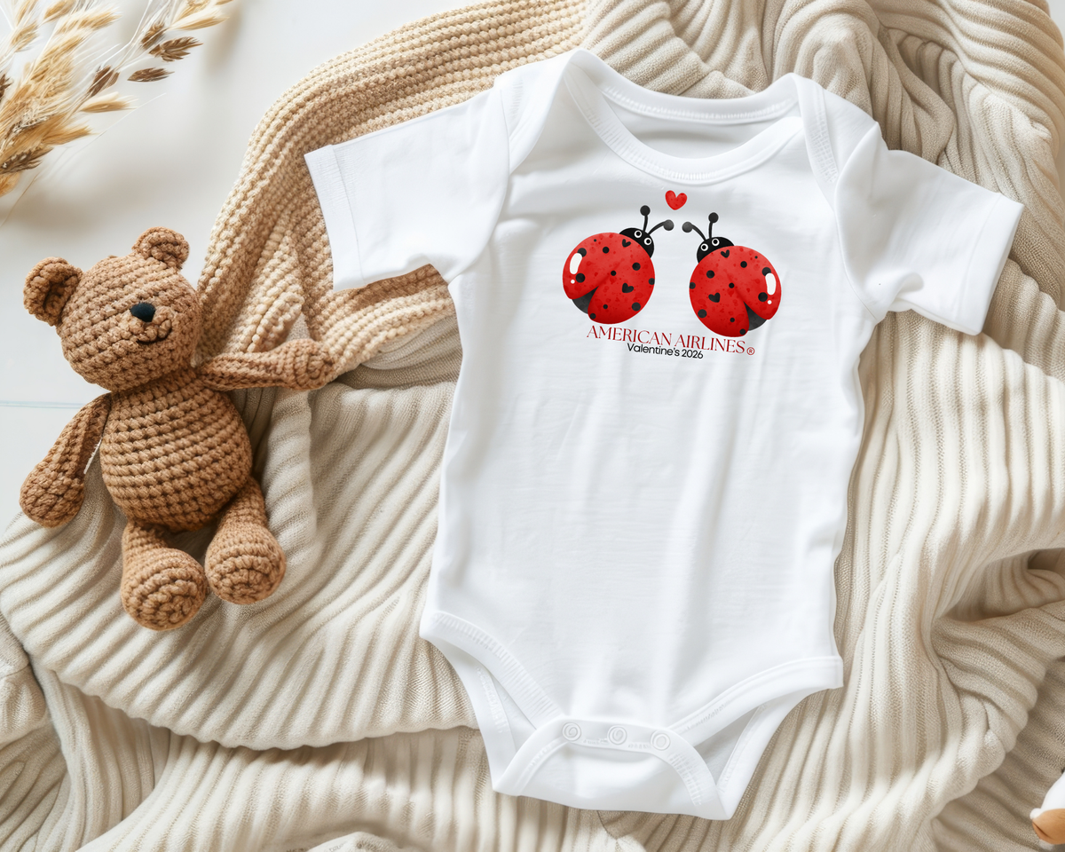 Valentine's Onesie - AA Valentine Ticket – Airline Employee Shop