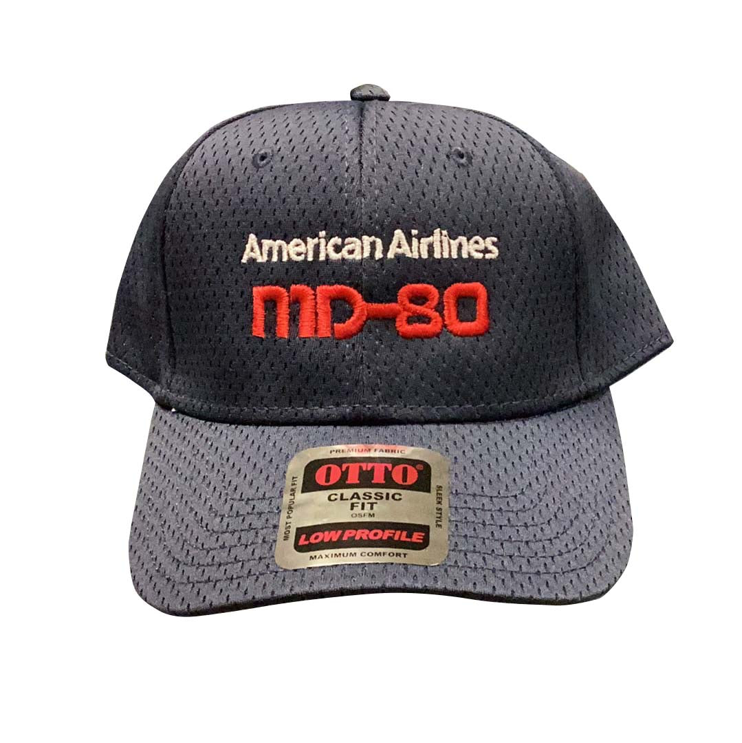 AA MD80 - NavyMesh Cap – Airline Employee Shop