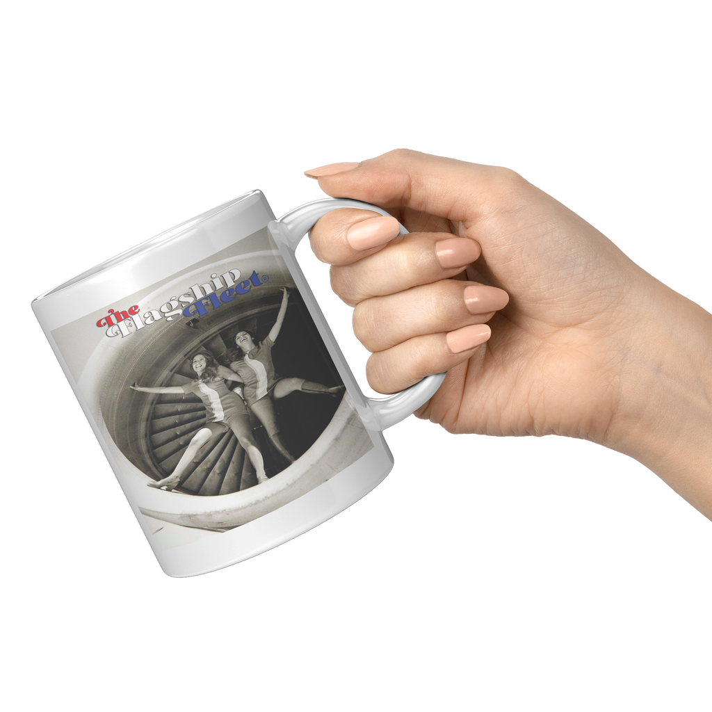 American Airlines Stewardess In Jet Engine Coffee Mug – Airline ...