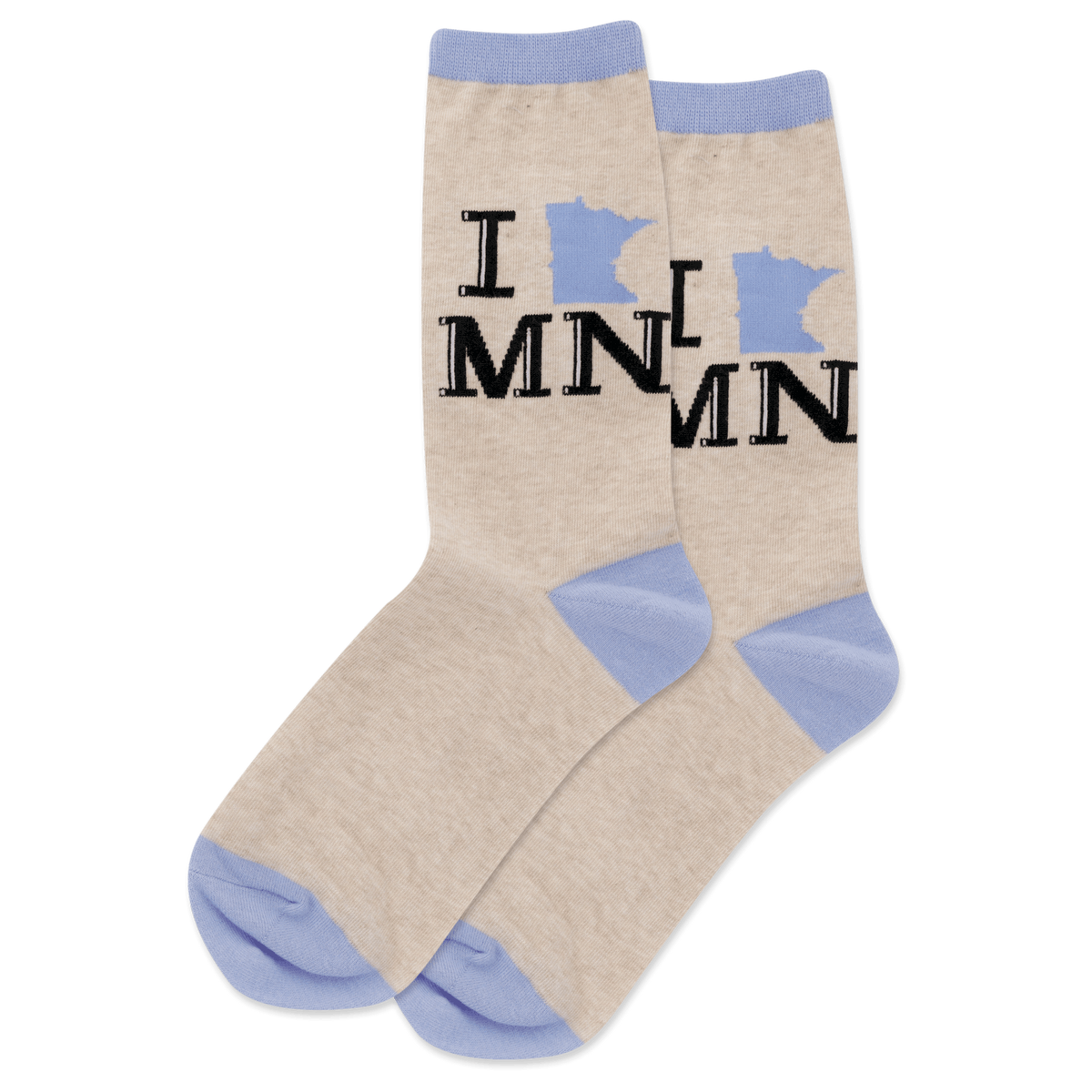 Hot Sox for Women - I Love MN - Crew Sock – Airline Employee Shop