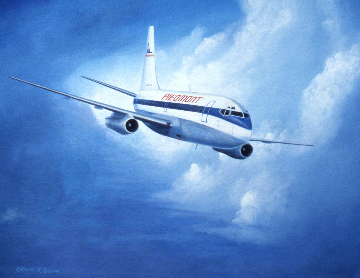 Piedmont Airlines 737 Note Card by Rick Broome – Airline Employee Shop