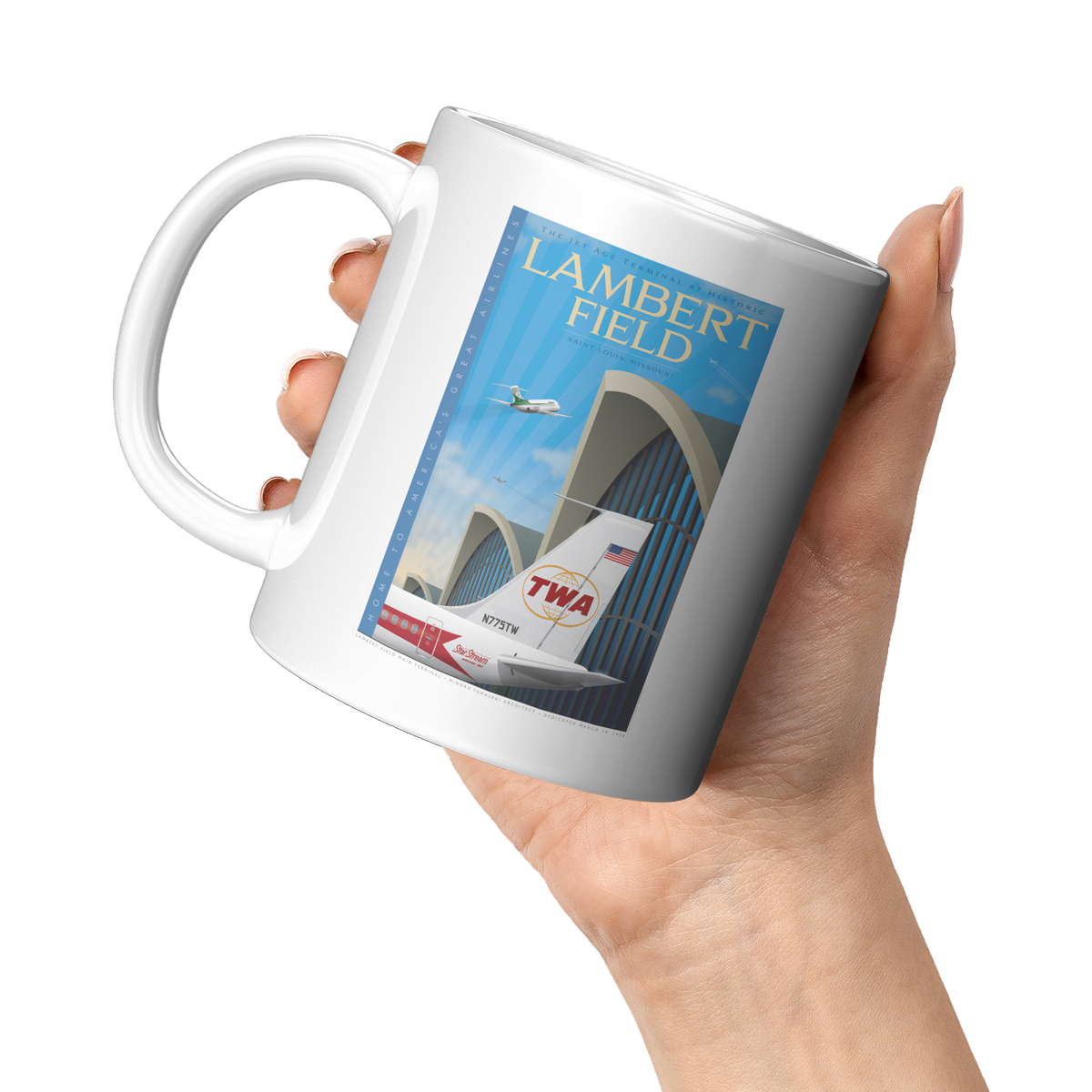 TWA - St Louis Lambert Field (STL) Airport Coffee Mug – Airline ...