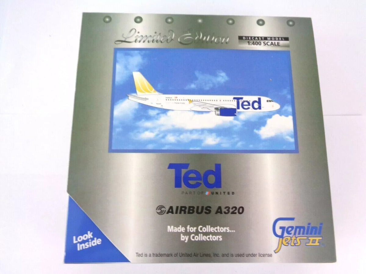 TED United Airlines A320 N495UA Gemini Jets Scale 1:400 – Airline ...