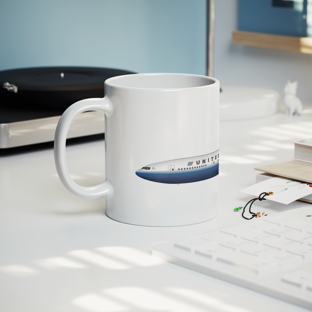 United Airlines - 777 Pentagram Coffee Mug – Airline Employee Shop