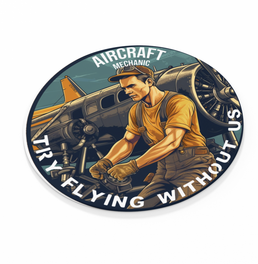 Try Flying Without Us - Aircraft Mechanic - Round Coaster – Airline ...