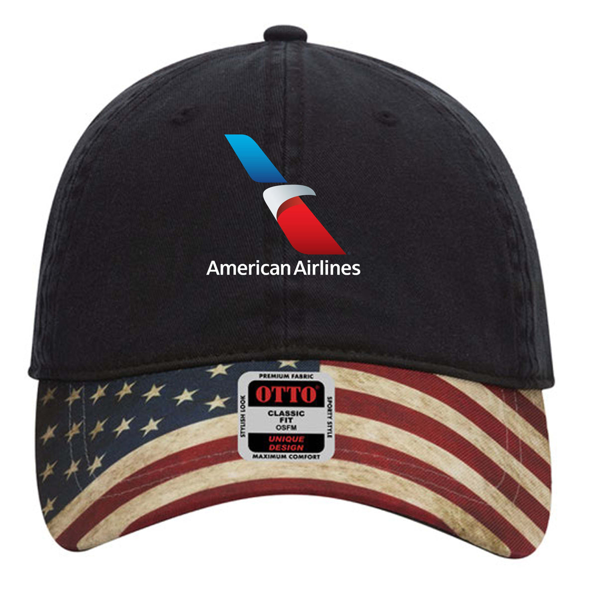 AA 2013 Flag Cap-Antique Full Bill – Airline Employee Shop