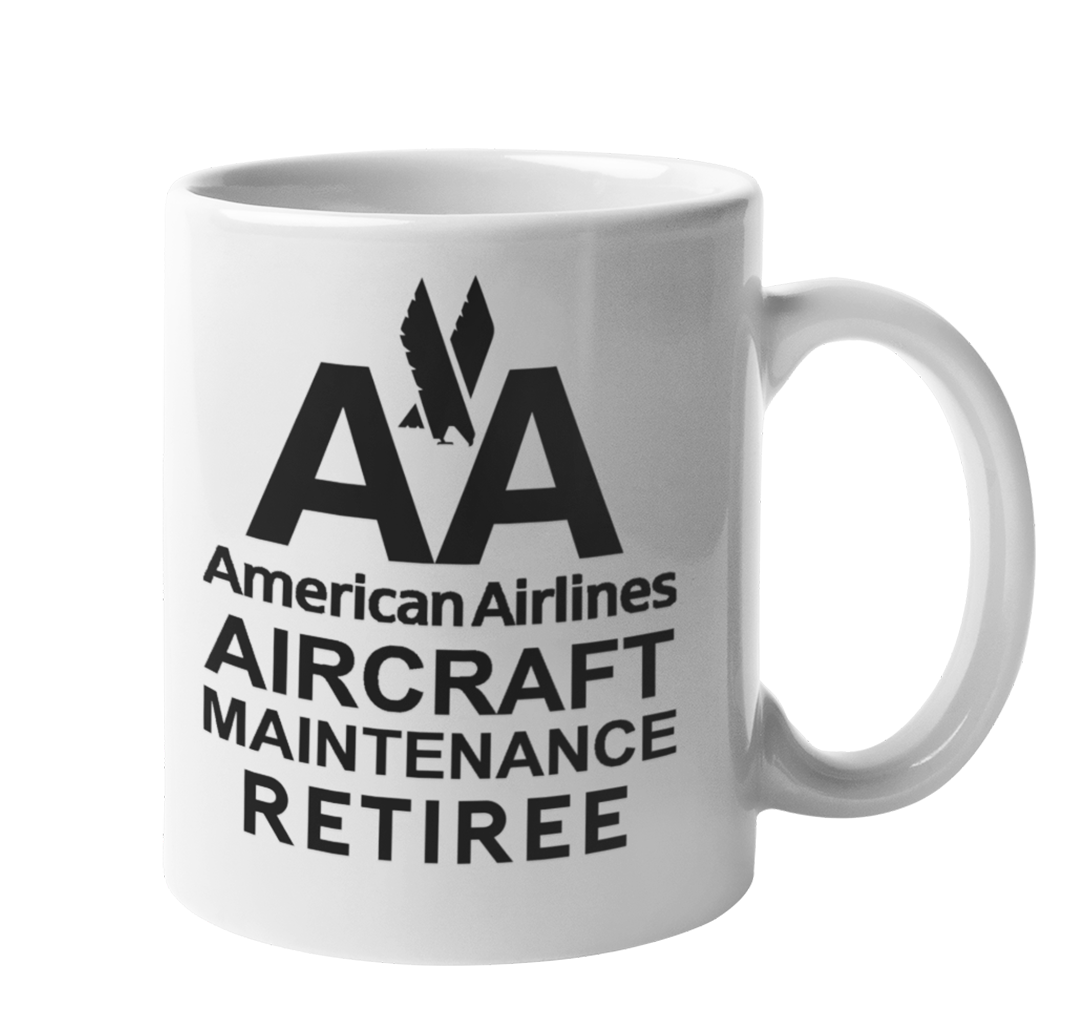 RETIREE 1968 AA Aircraft Maintenance Coffee Mug – Airline Employee Shop