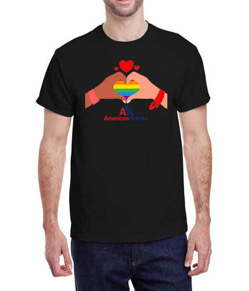 AA Pride With Love T-shirt – Airline Employee Shop