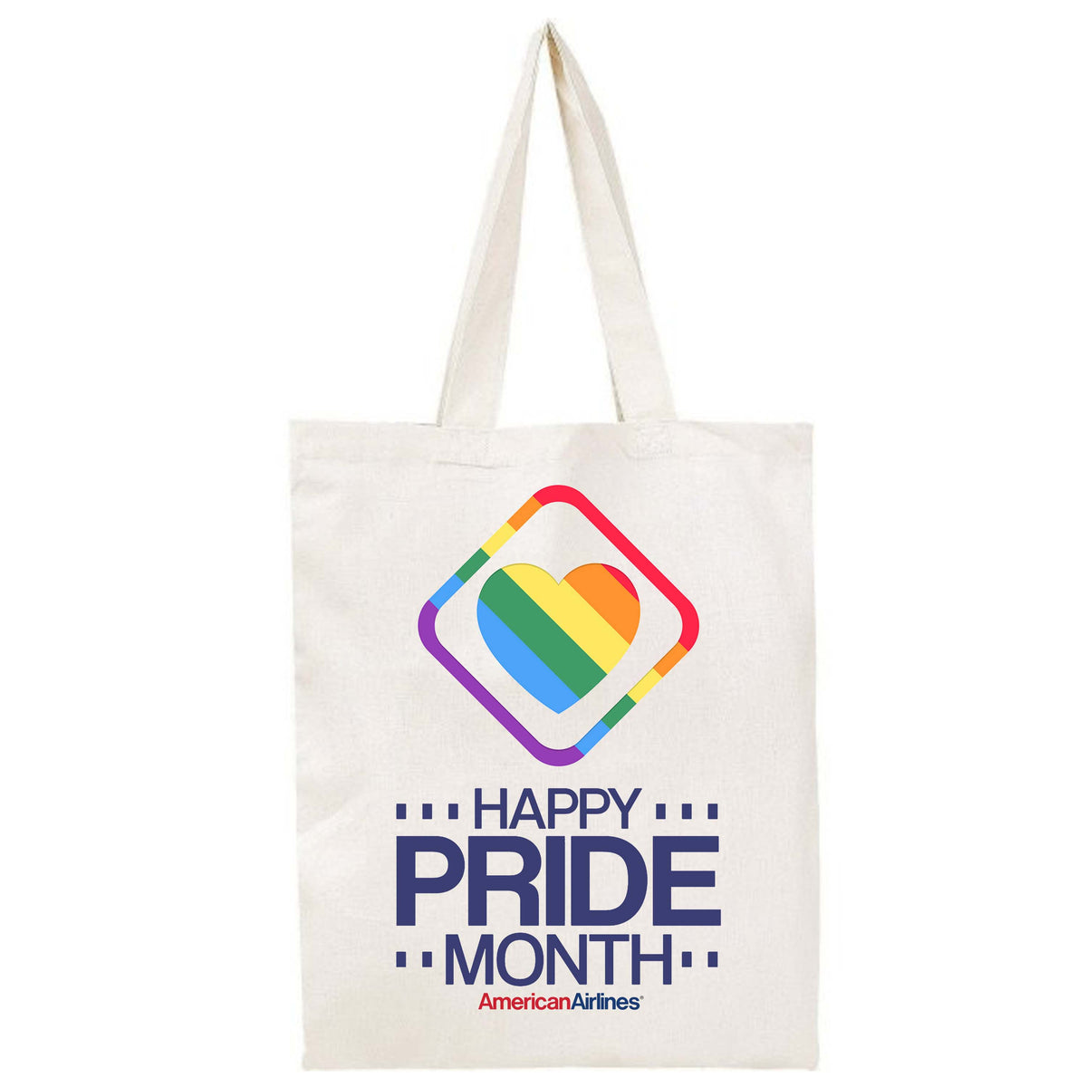 AA Heart Pride Month Tote Bag – Airline Employee Shop