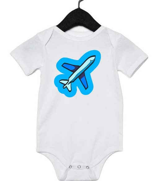 Baby Blue Plane Infant Onesie – Airline Employee Shop