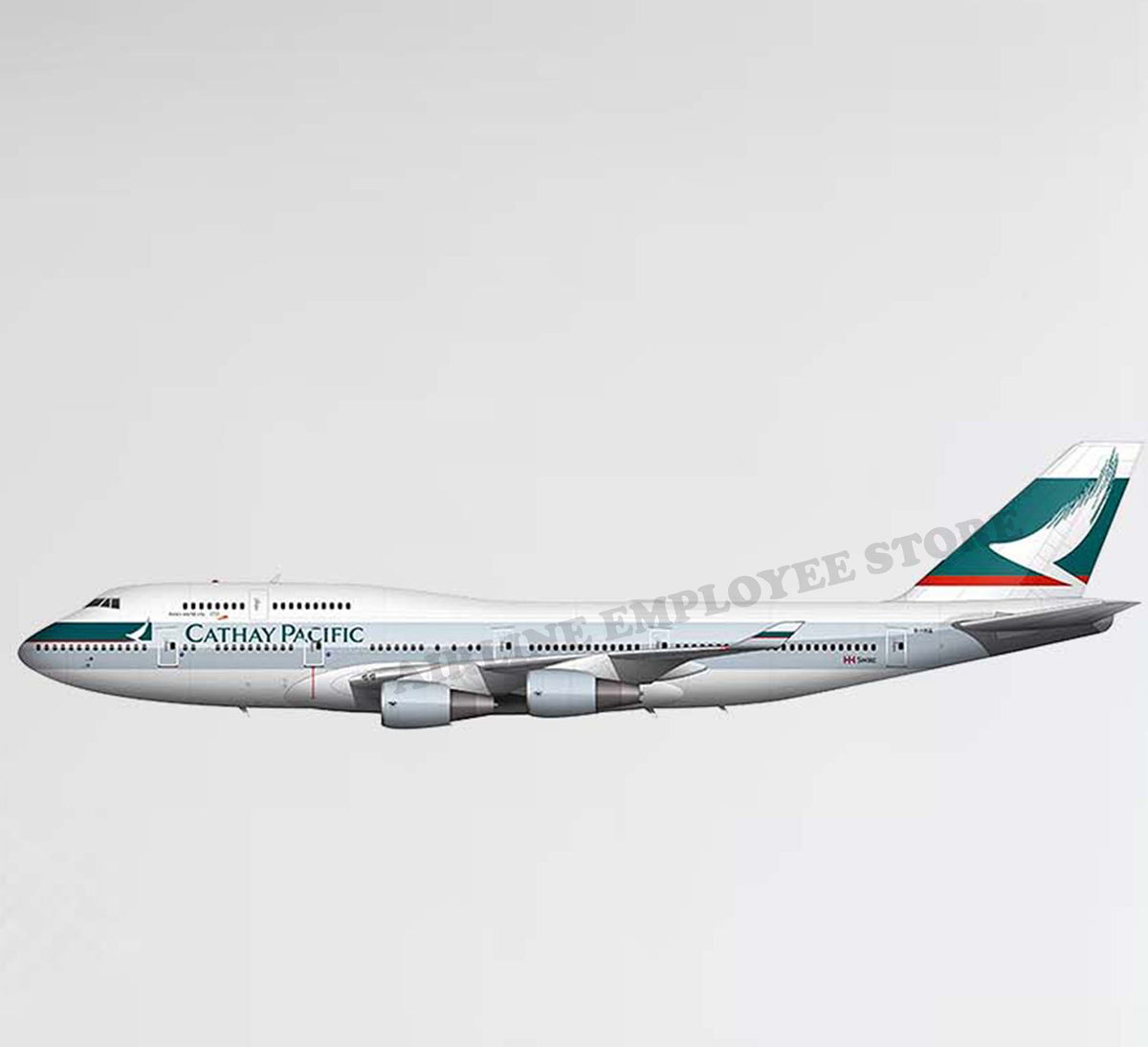 Cathay Pacific Brushwing Livery Decal Stickers – Airline Employee Shop