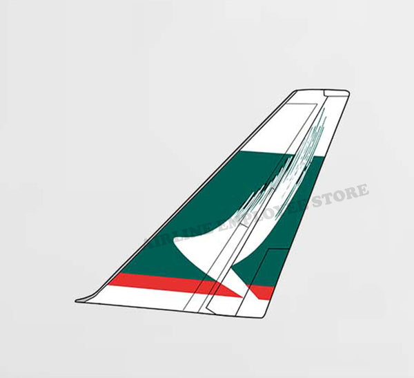 Cathay Pacific Brushwing Livery Tail Decal Stickers – Airline Employee Shop