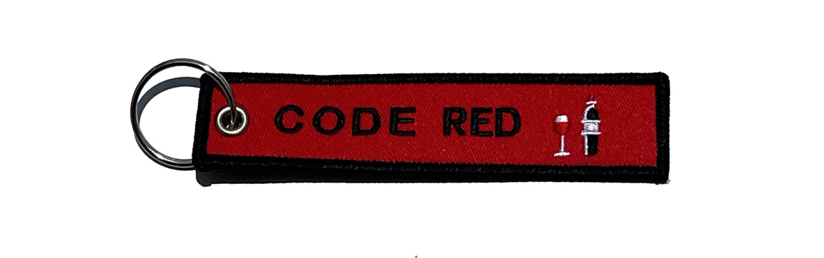 Code Red Wine Key Tag – Airline Employee Shop