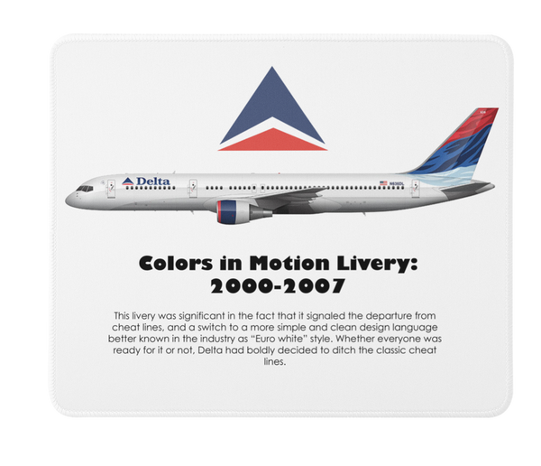 Delta Airlines Colors In Motion: 2000-2007 Mousepad – Airline Employee Shop