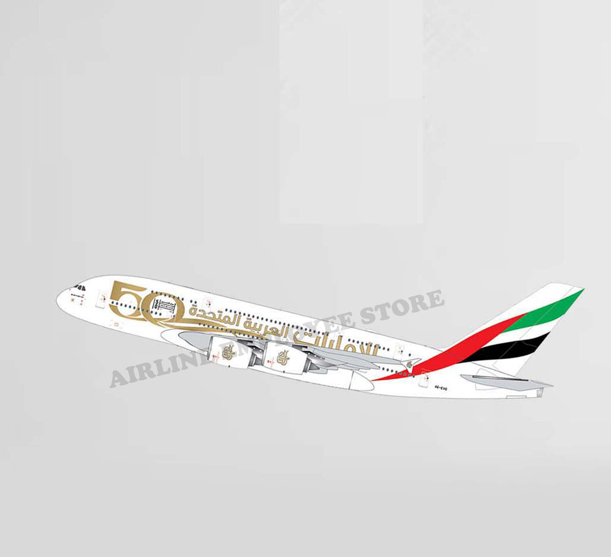 Emirates 50th Anniversary Decal Stickers – Airline Employee Shop