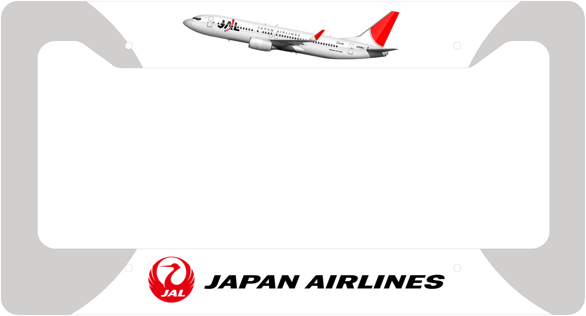 Japan Airlines Livery - License Plate Thick Frame – Airline Employee Shop