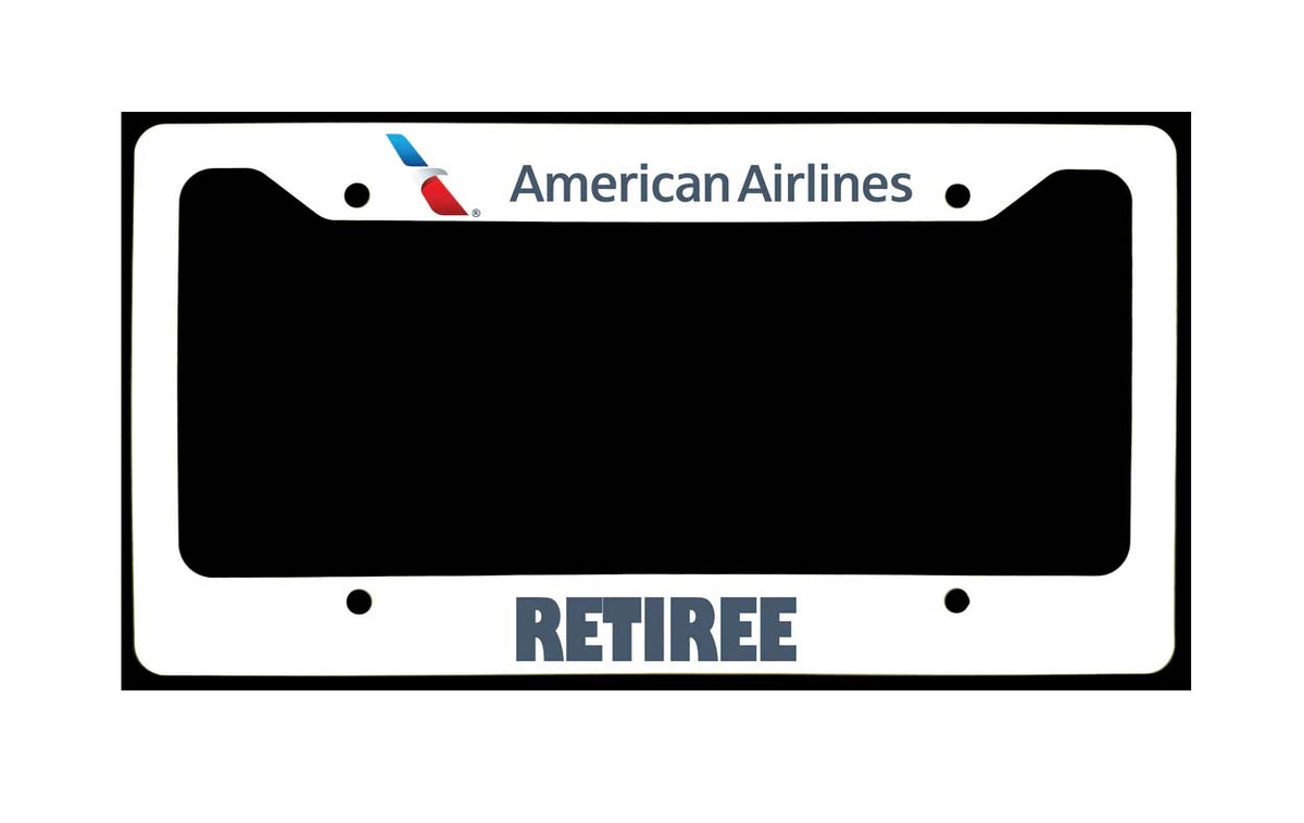 American Airlines Retiree with New AA Logo License Plate Frame ...