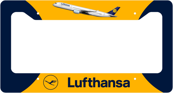 Lufthansa Livery - License Plate Thick Frame – Airline Employee Shop