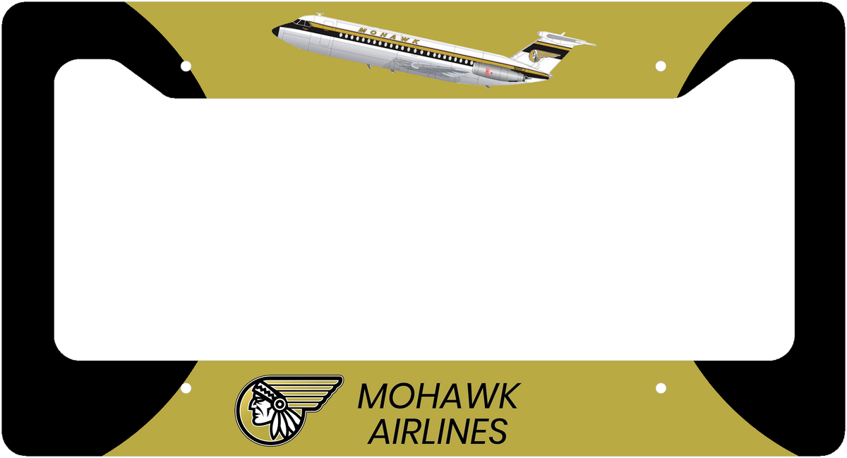 Mohawk Airlines Livery - License Plate Thick Frame – Airline Employee Shop