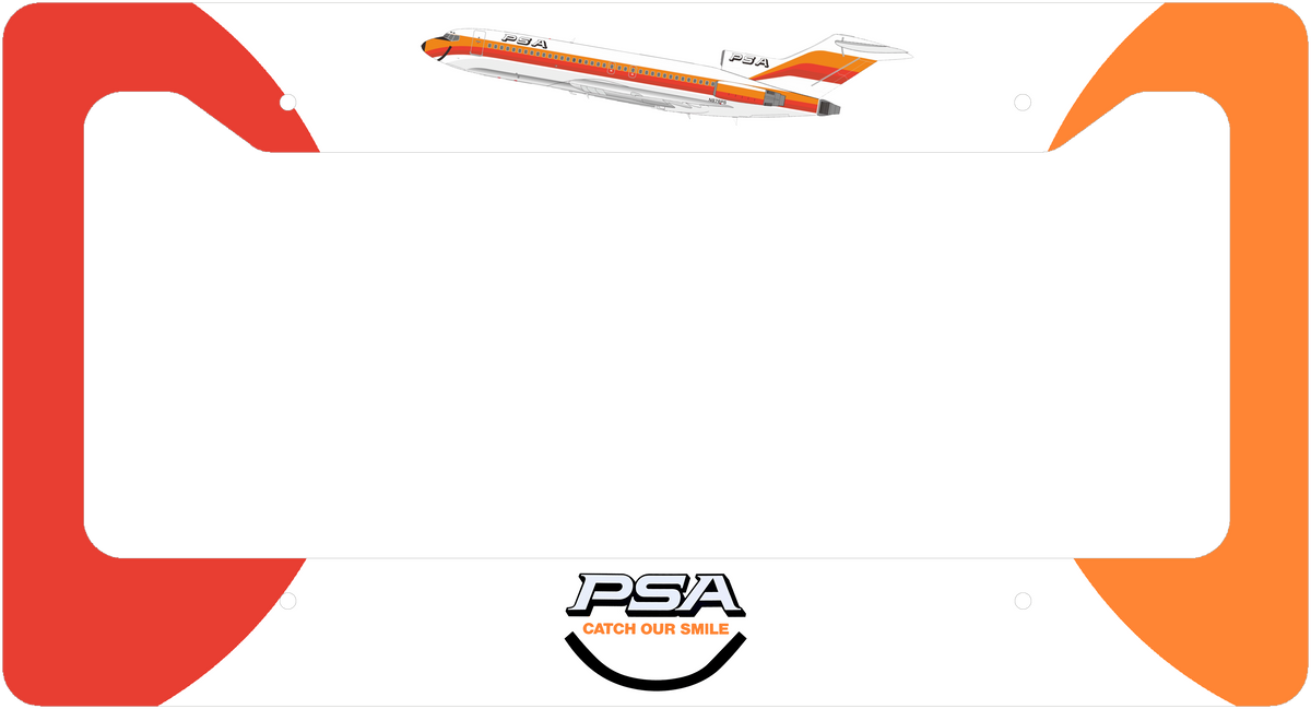 PSA Livery - Thick License Plate Frame – Airline Employee Shop