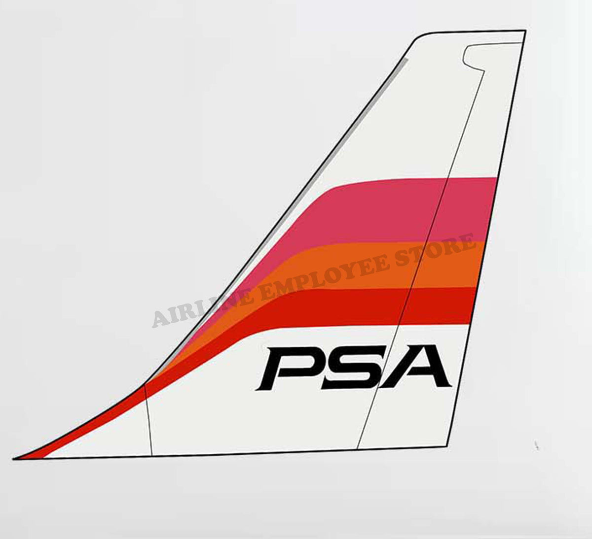 PSA Tail Decal Stickers – Airline Employee Shop