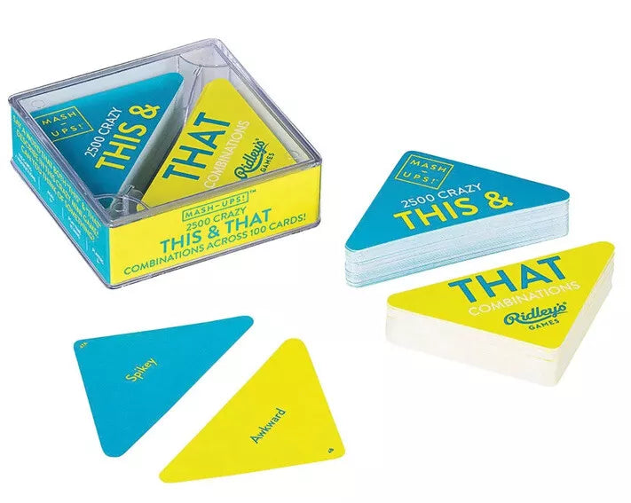 THIS & THAT Mash-Ups! Conversation Starter Game – Airline Employee Shop
