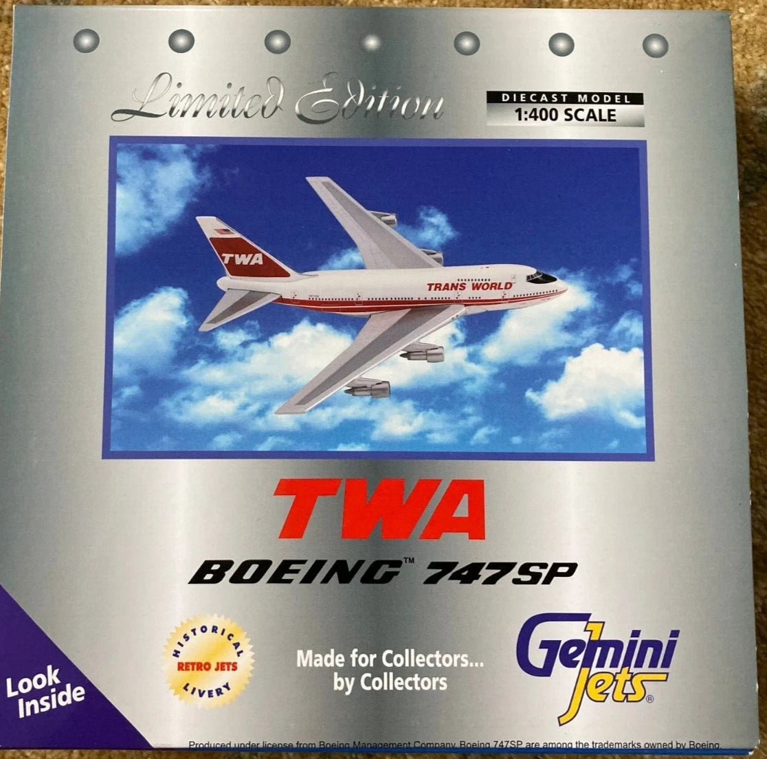 TWS Trans World Boeing 747SP Limited Edition – Airline Employee Shop