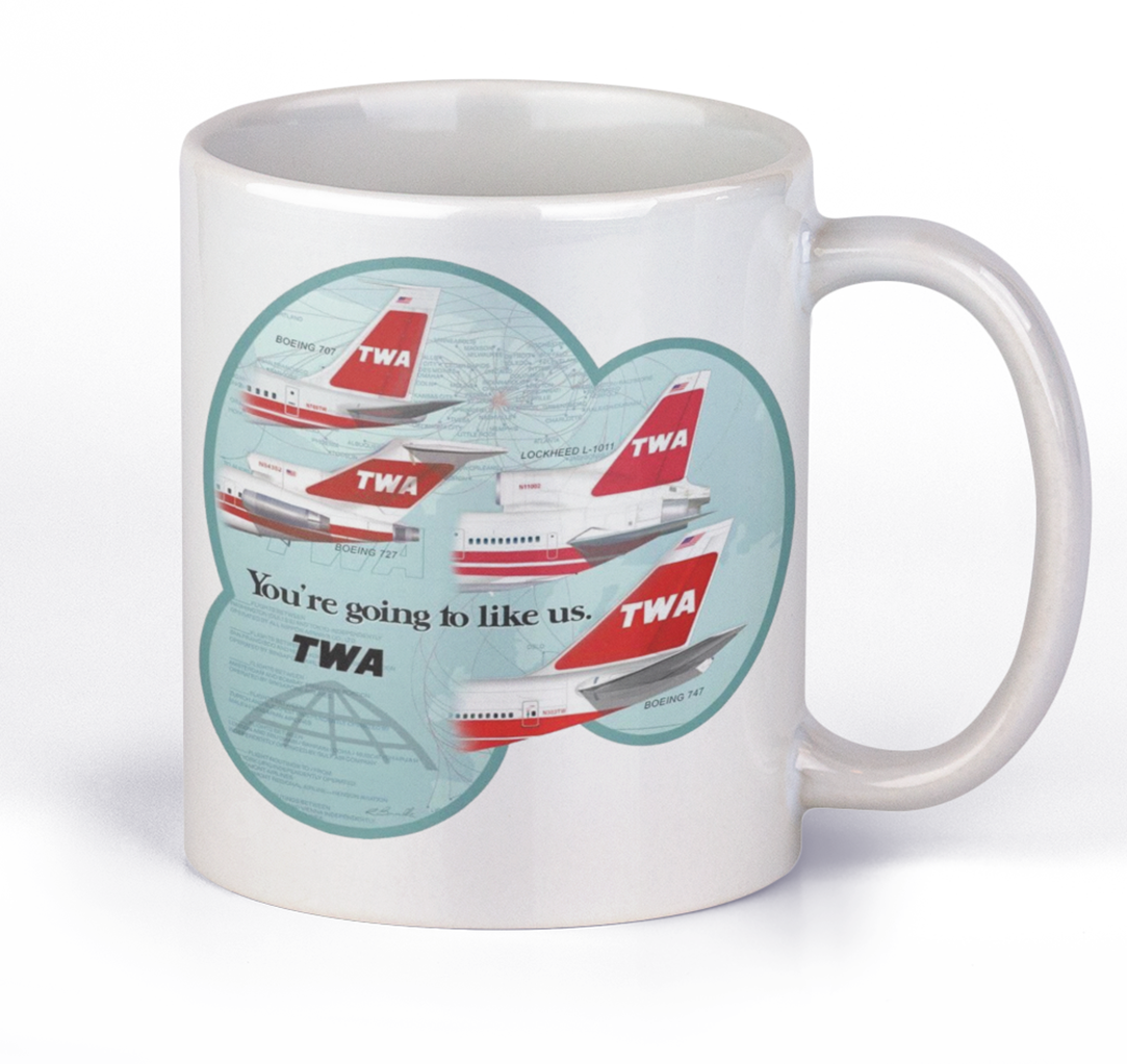 TWA Liveries - You're Going To Like Us - Coffee Mug – Airline Employee Shop