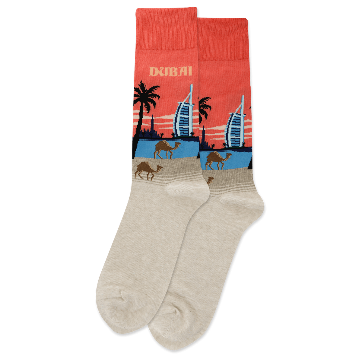 Dubai Men's Travel Themed Crew Socks – Airline Employee Shop
