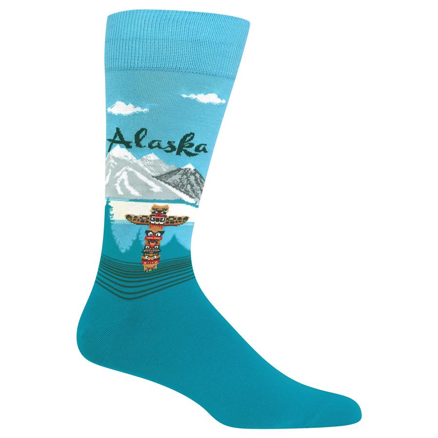 Hot Sox for Men - Alaska Themed Crew Socks – Airline Employee Shop