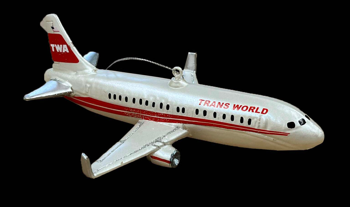 TWA Red Livery Airplane Christmas Ornament – Airline Employee Shop