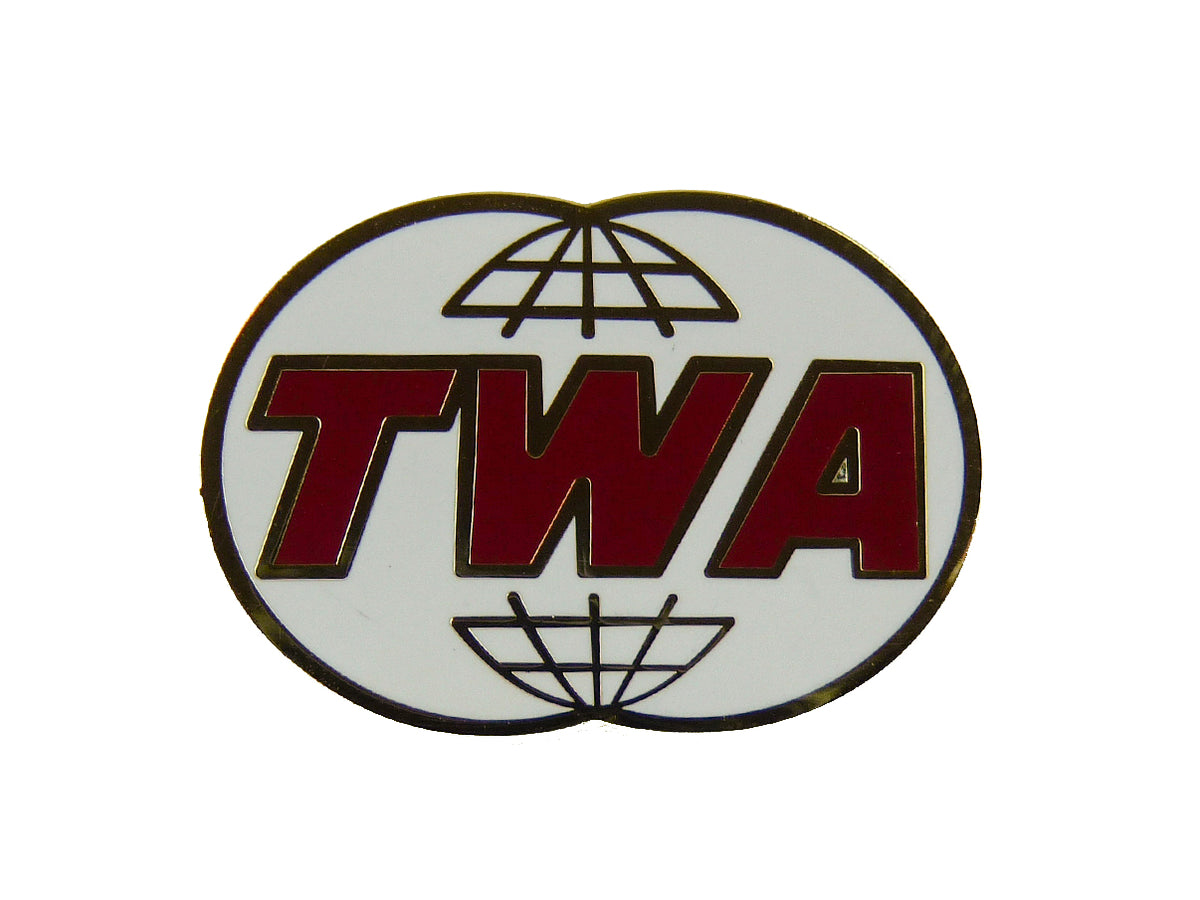TWA Retro Twin Globe Logo Lapel Pin – Airline Employee Shop