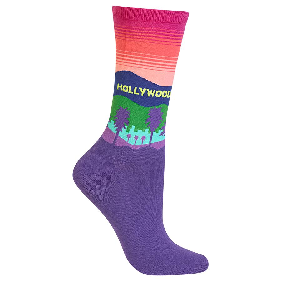 Hot Sox for Women - Hollywood Red - Crew Sock – Airline Employee Shop