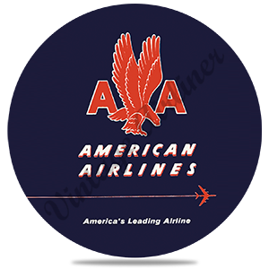 AA 1940's Timetable Cover Round Coaster – Airline Employee Shop