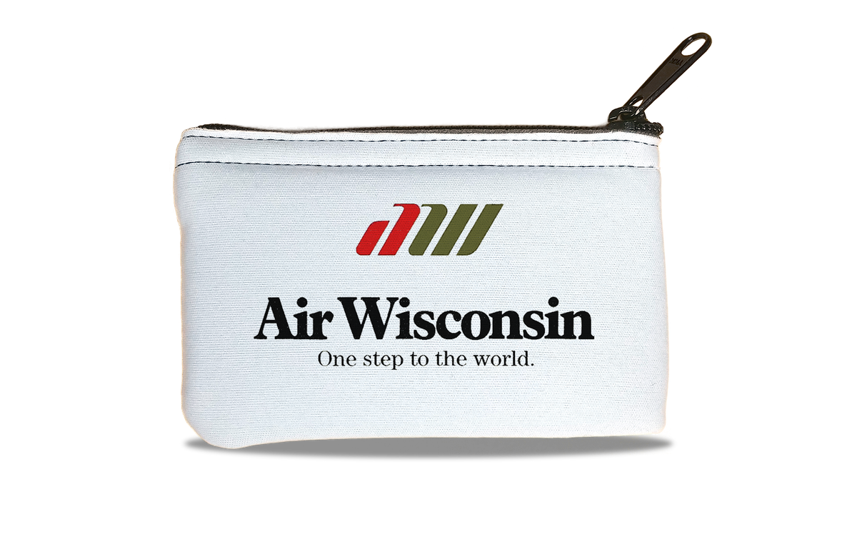 Air Wisconsin Logo Bag Sticker Rectangular Coin Purse – Airline ...