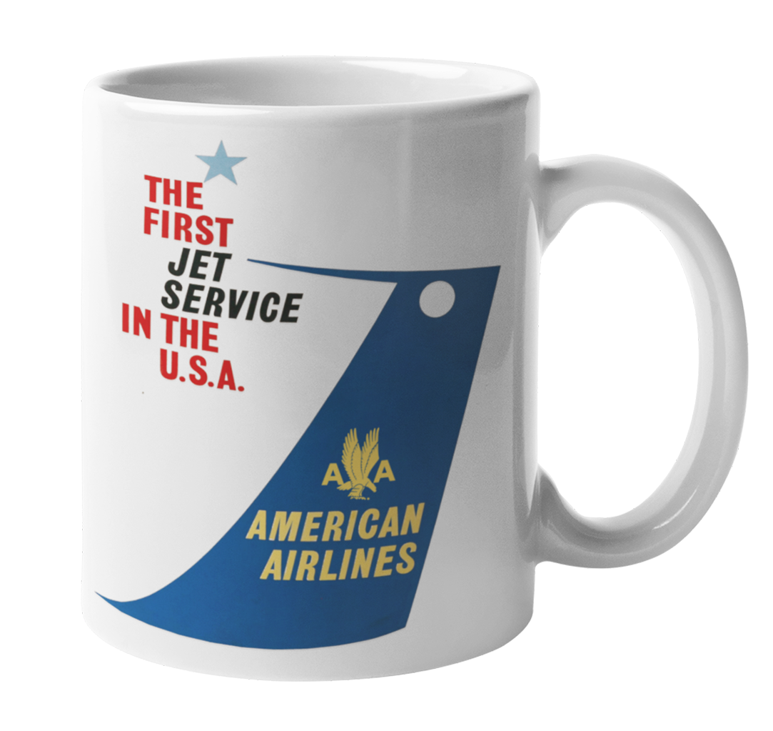 American Airlines First Jet Service Coffee Mug – Airline Employee Shop