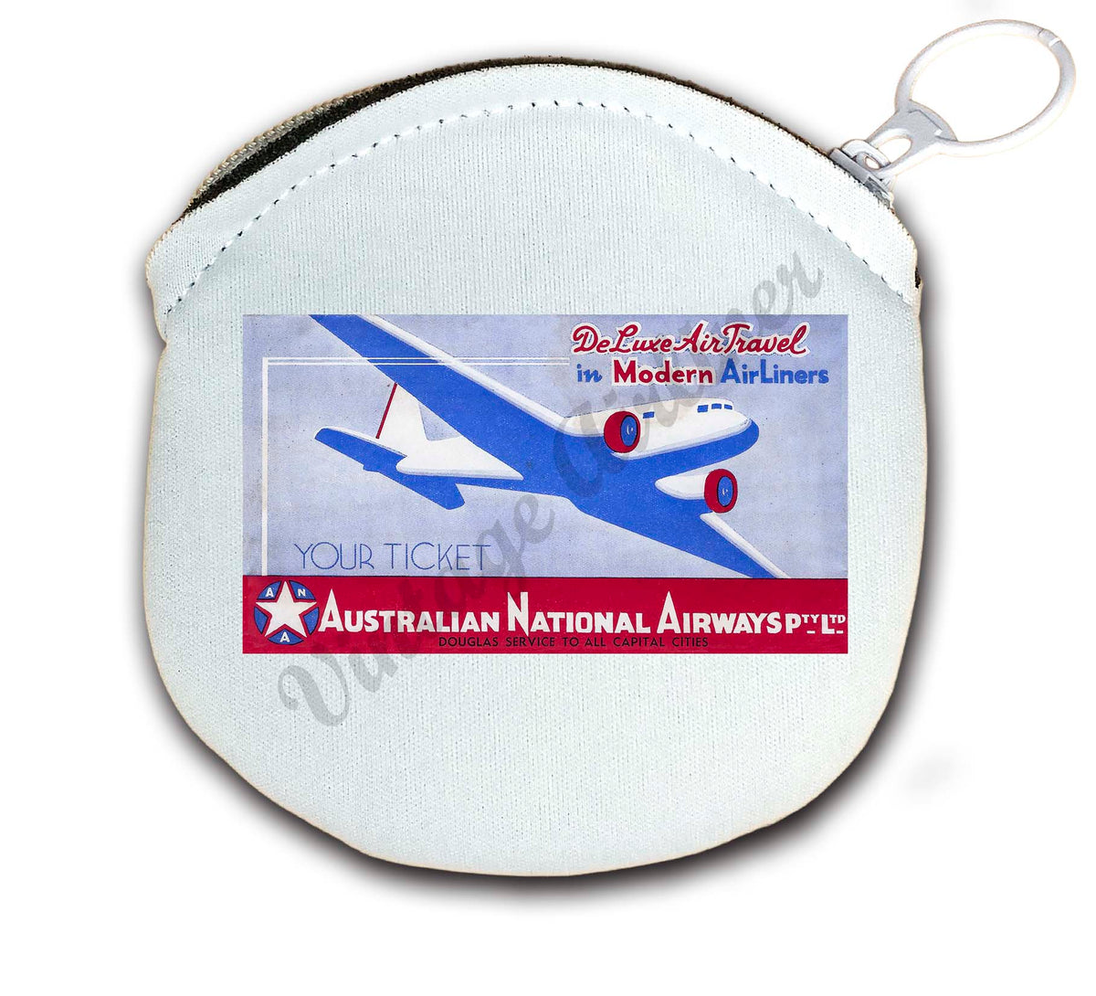 Australian National Airways Round Coin Purse – Airline Employee Shop