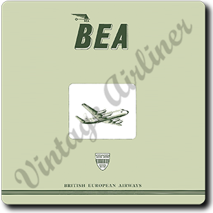 British European Airways Logo Square Coaster – Airline Employee Shop