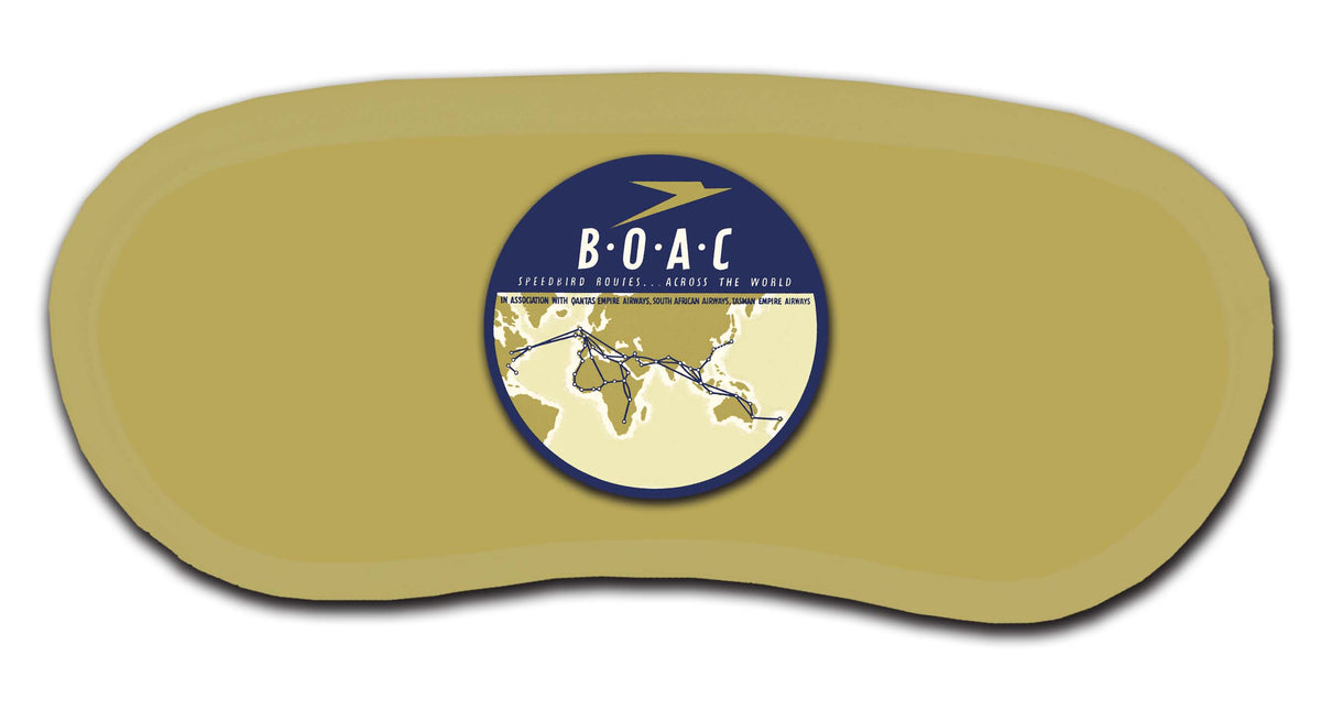 British Overseas Airways Corporation (BOAC) Vintage Sleep Mask ...