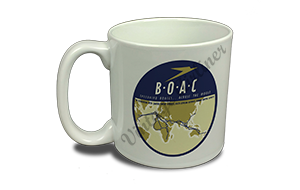 British Overseas Airways Corporations (BOAC) Vintage Bag Sticker Coffe ...