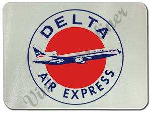 Delta Air Lines Delta Express Bag Sticker Glass Cutting Board – Airline ...
