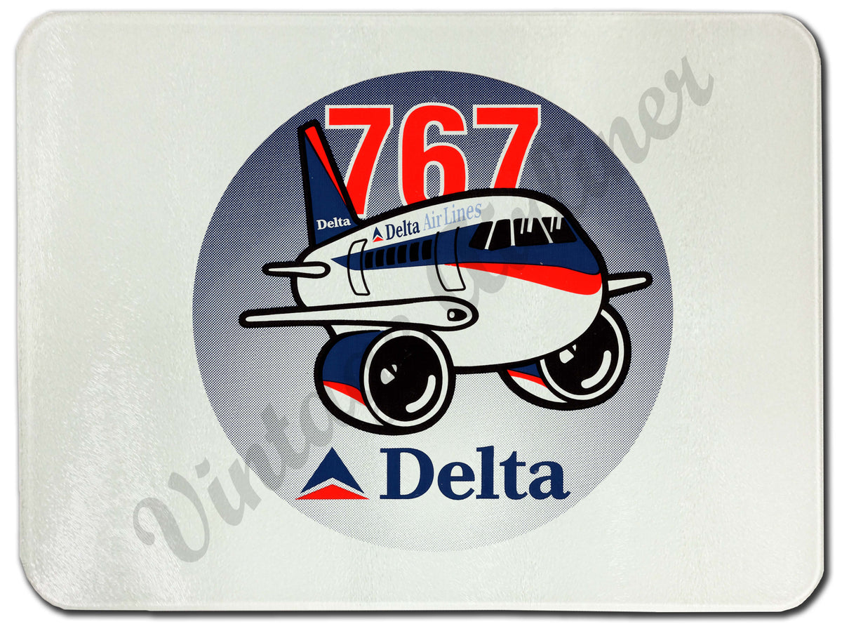 Delta Vintage 767 Bag Sticker Cutting Board – Airline Employee Shop