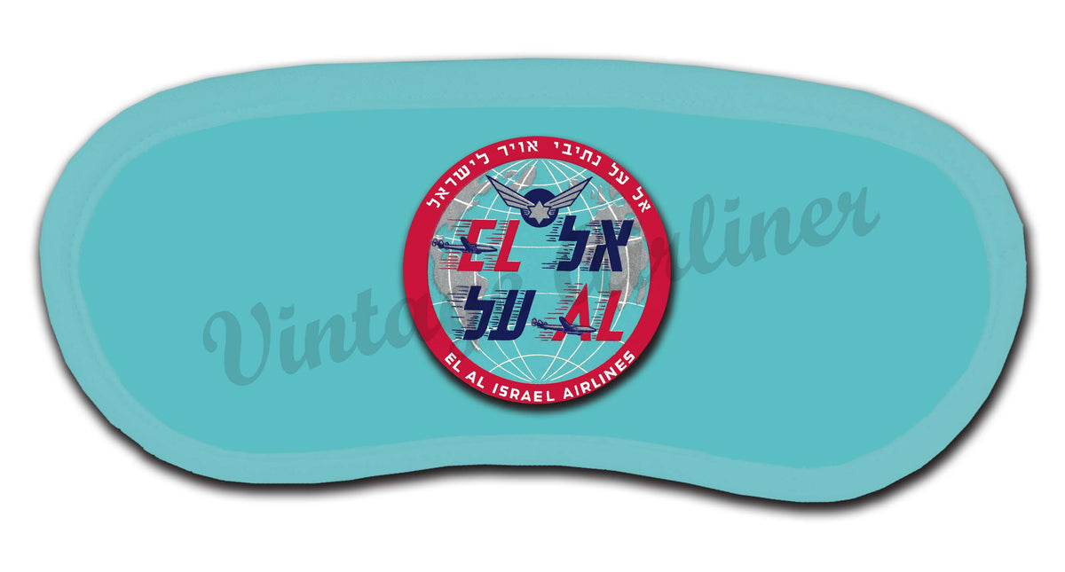 El Al Vintage Bag Sticker Sleep Mask – Airline Employee Shop