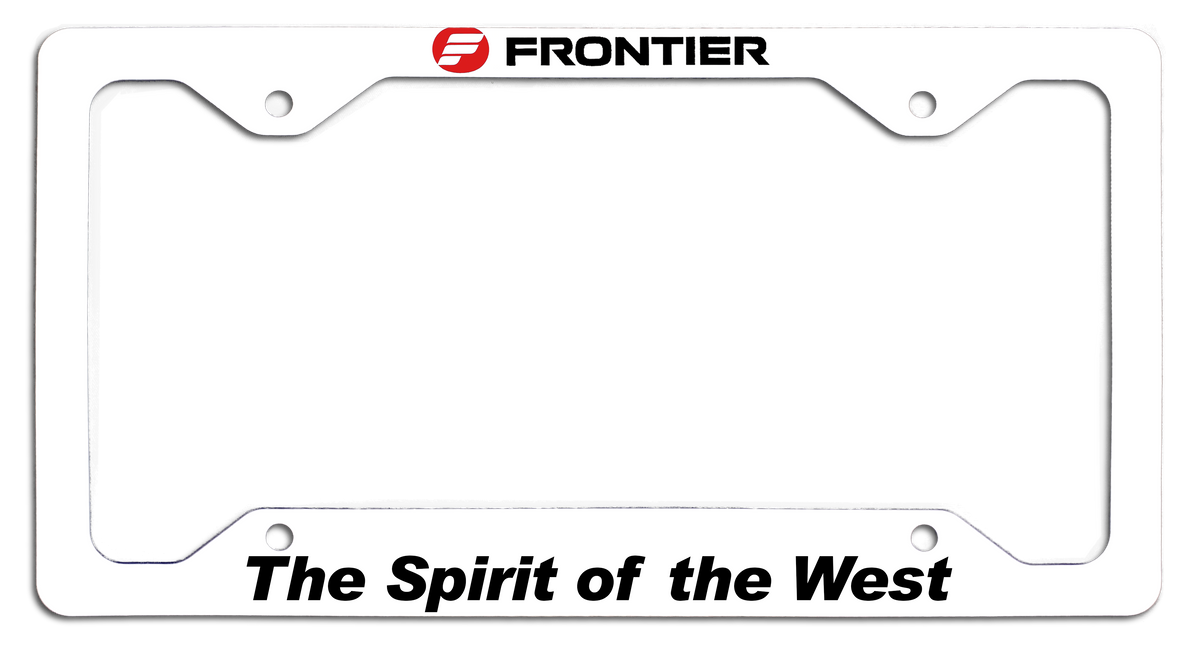 Frontier Airlines - The Spirit Of The West - License Plate Frame ...