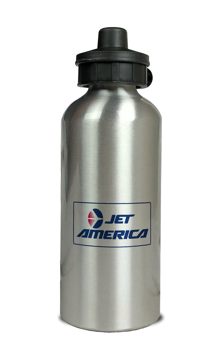 Jet America Logo Aluminum Water Bottle – Airline Employee Shop