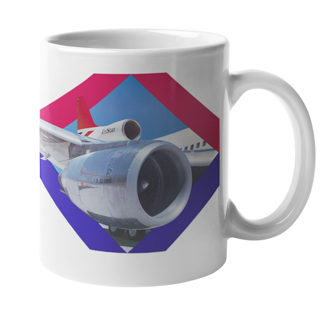 Jet Engine Art Coffee Mug – Airline Employee Shop