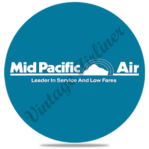 Mid Pacific Airlines Logo Round Coaster – Airline Employee Shop
