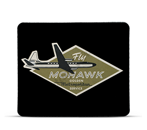 Mohawk Airlines Vintage Bag Sticker Mousepad – Airline Employee Shop