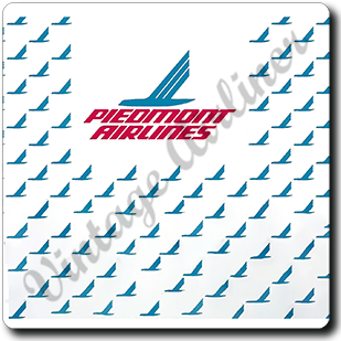 Piedmont Speedbird Logo Square Coaster – Airline Employee Shop